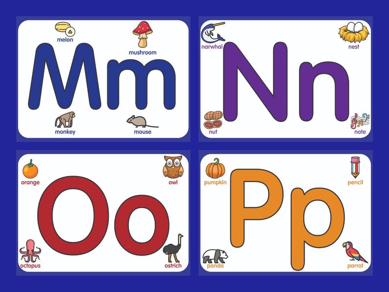 Large Printable Alphabet Letters for Classroom Display - Etsy