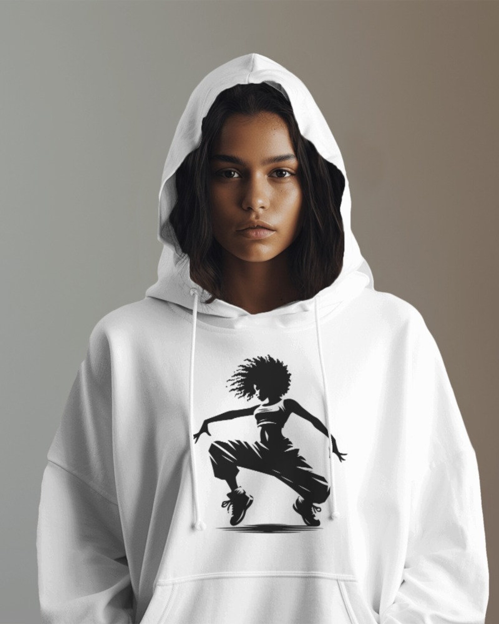 Hip-hop Dance Girls SVG & PNG Bundle Dynamic Clipart to Design T-shirts ...