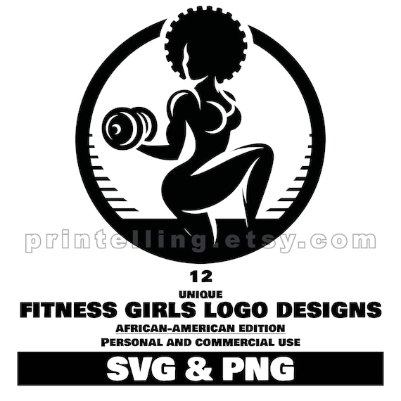 Women Weight Training Logos