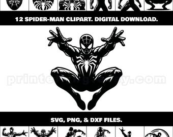 Spider Man Wall Decor Lasercut DXF Files - Etsy