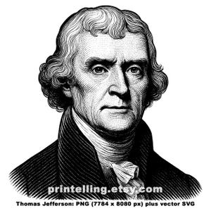 Founding Fathers Vintage Style Printable Portrait Bundle: American ...