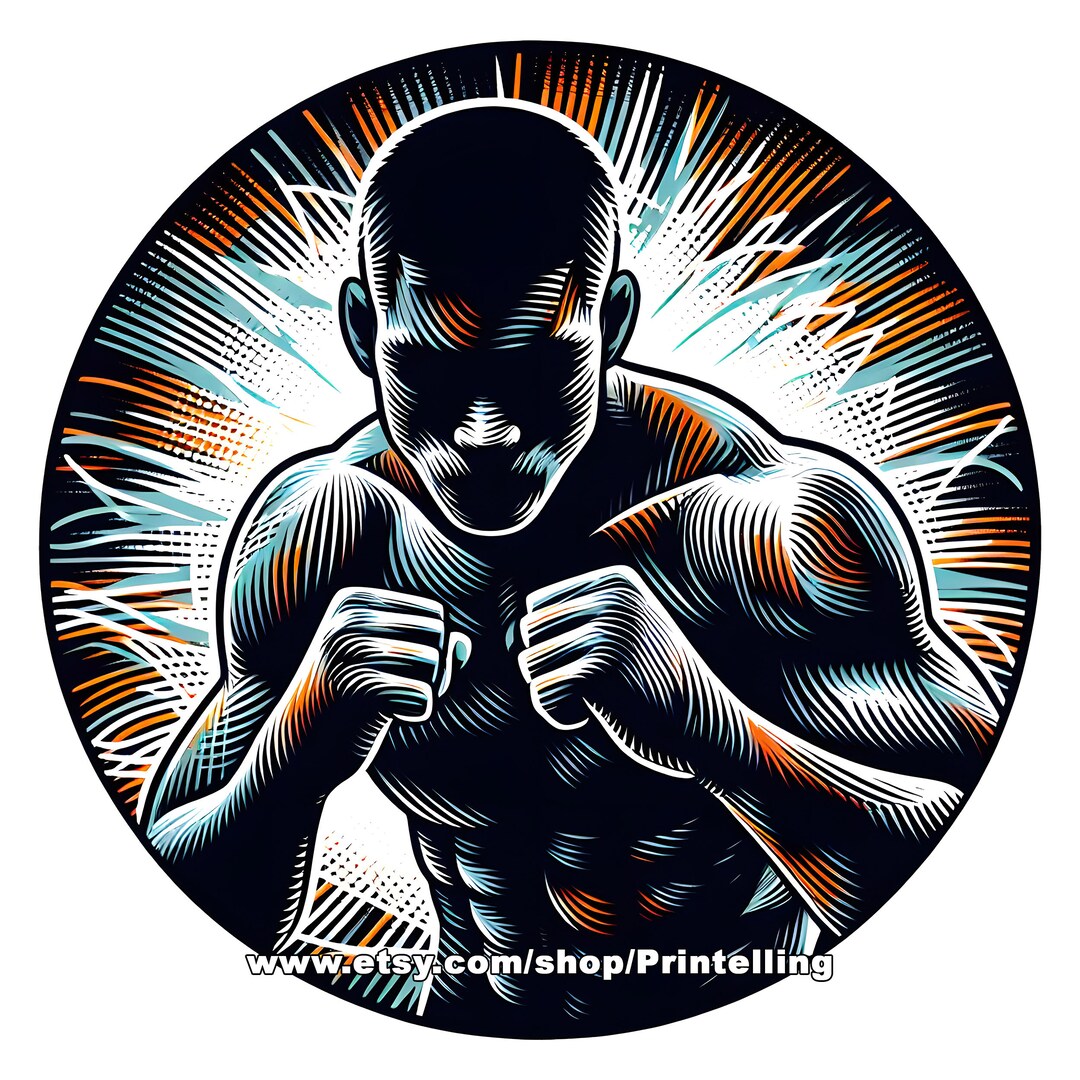 MMA PNG Bundle, Mixed Martial Arts Clipart for Shirt Designs, Merch ...