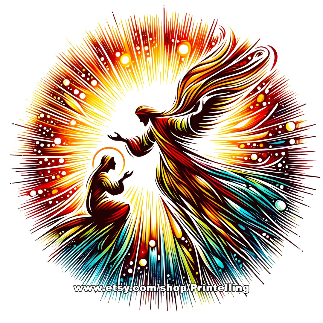 Angel PNG Bundle, High-resolution Abstract Clipart to Design Shirts ...