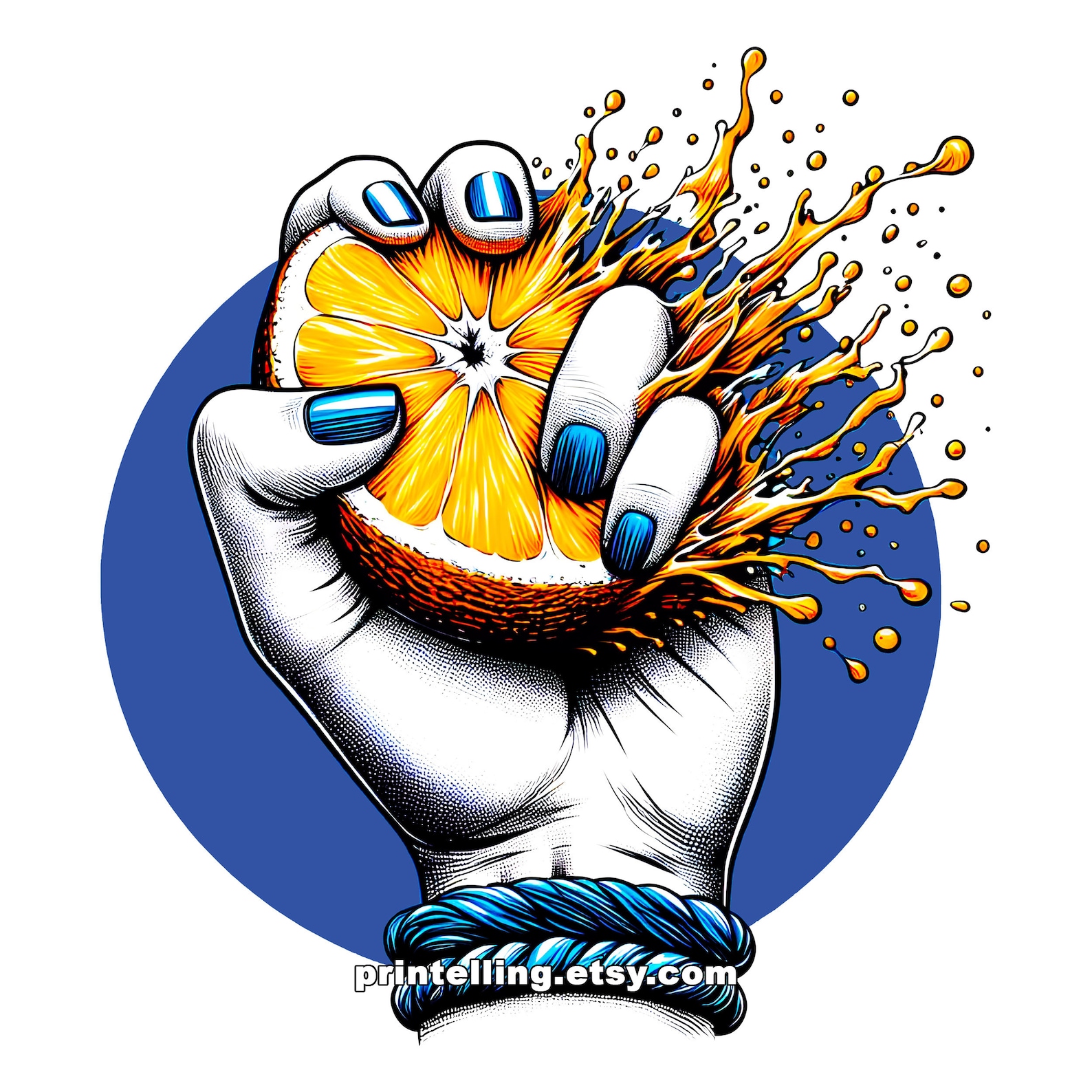 Squeeze the Orange Design for T-shirts, 4 High-resolution Transparent ...