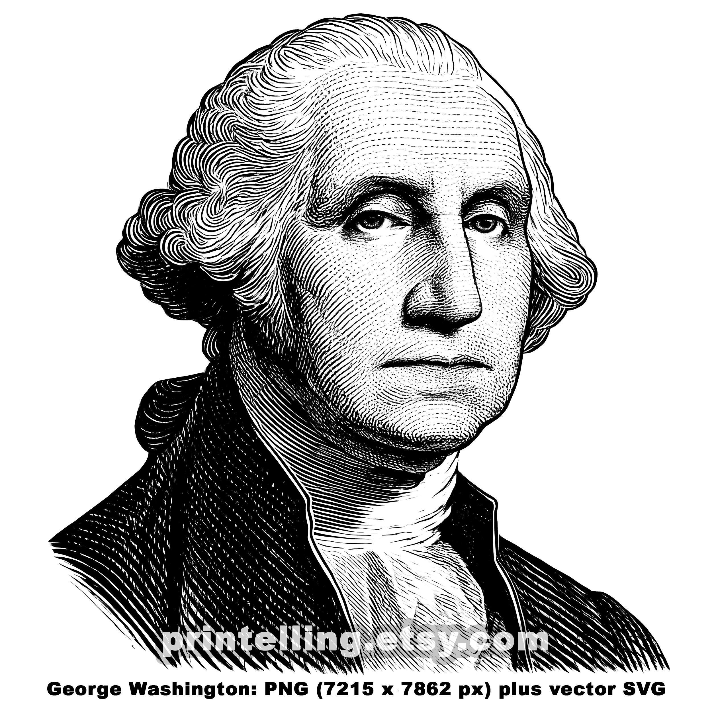 Founding Fathers Vintage Style Printable Portrait Bundle: American ...