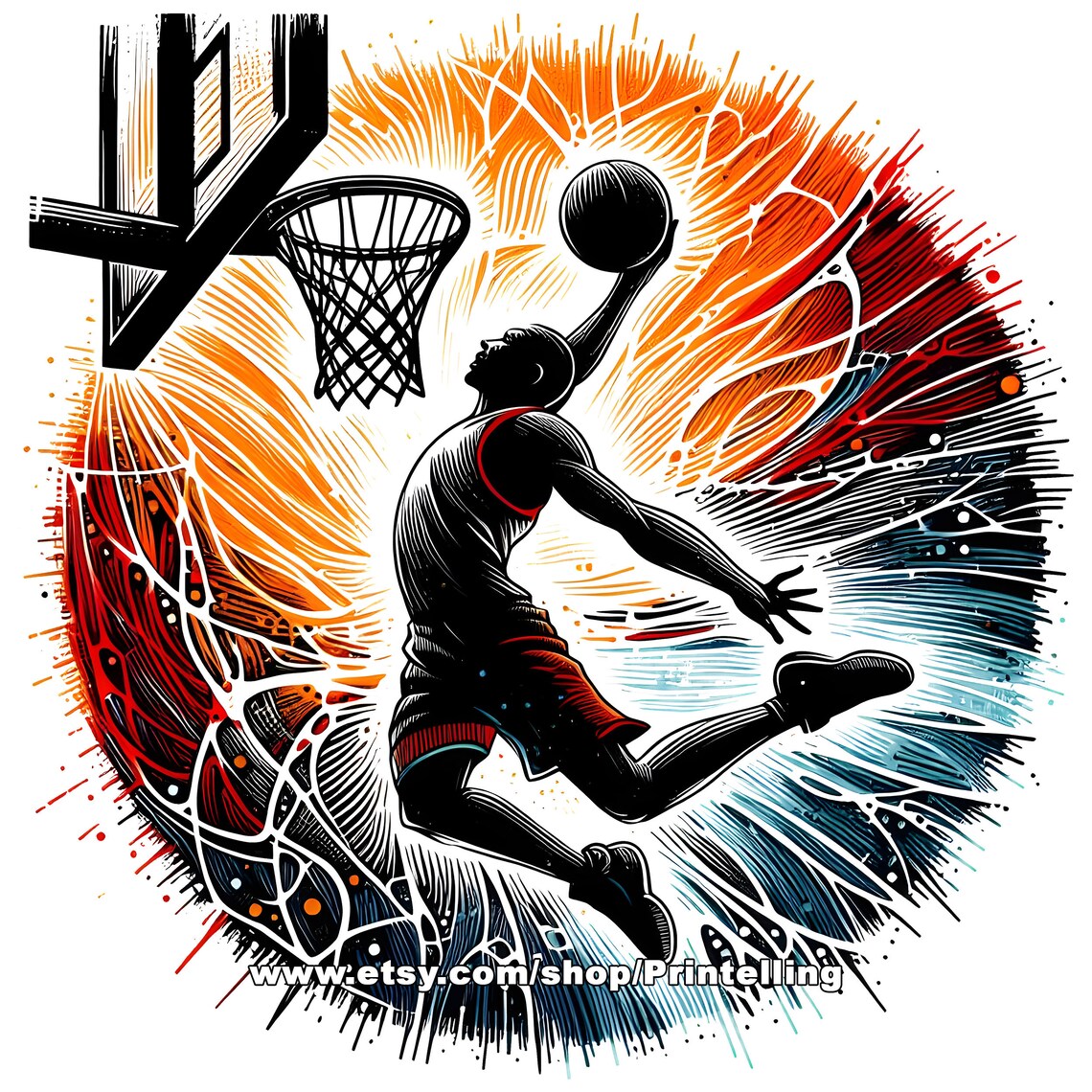 Basketball Energy PNG Bundle Instant Digital Download Clipart for Shirt ...