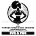 Fitness Girl SVG & PNG Bundle | 12 Logo Style Designs | African ...