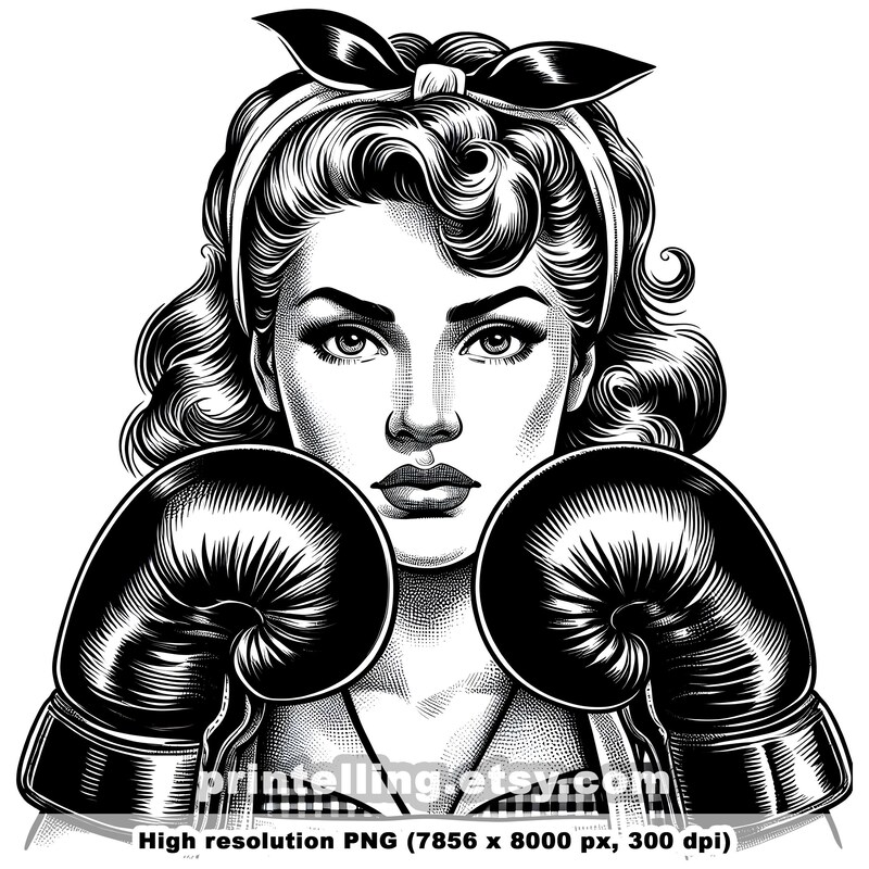 Girl Boxing Svg - Etsy