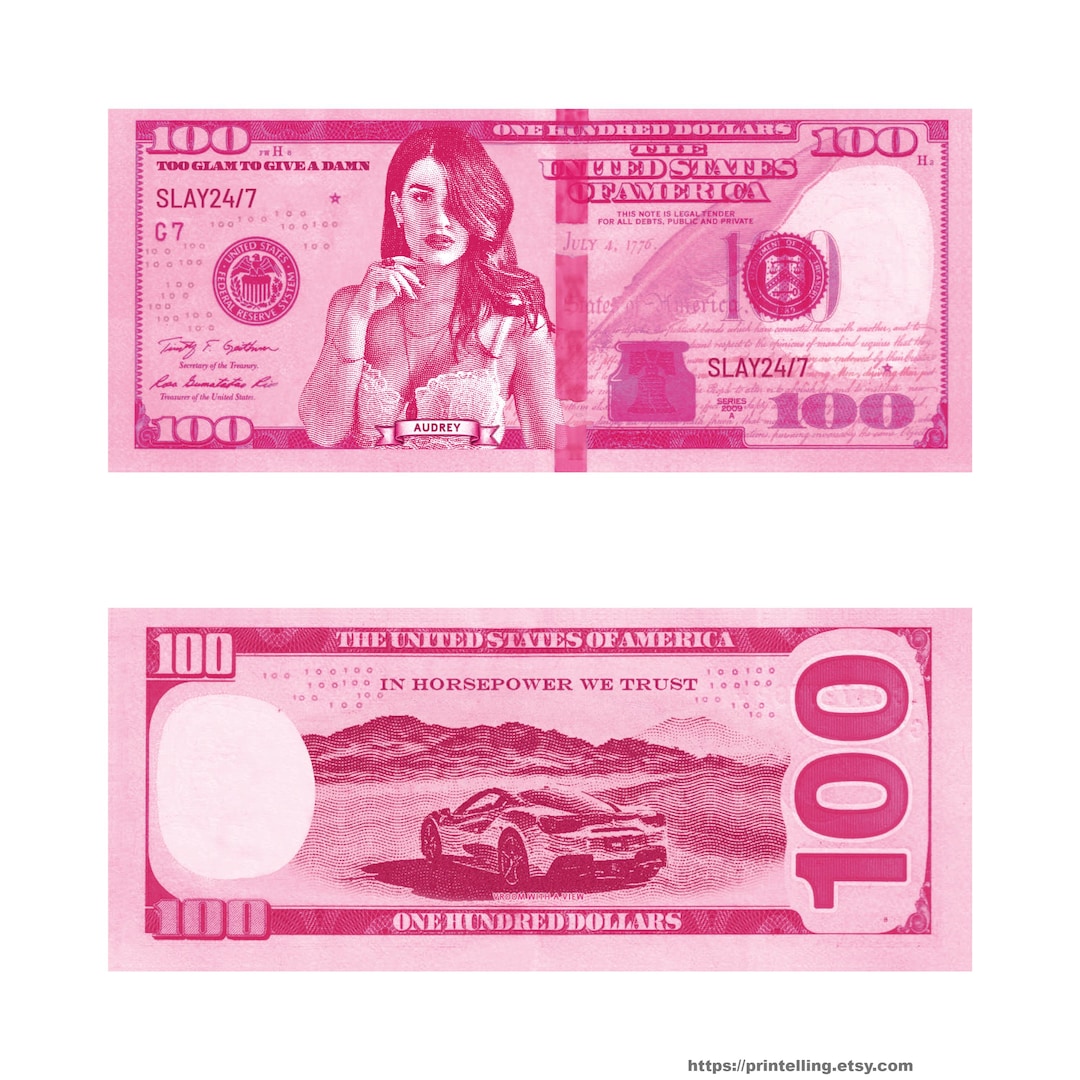 Personalized 100 Dollar Bill; Face on Money; 12 Customizable Elements ...