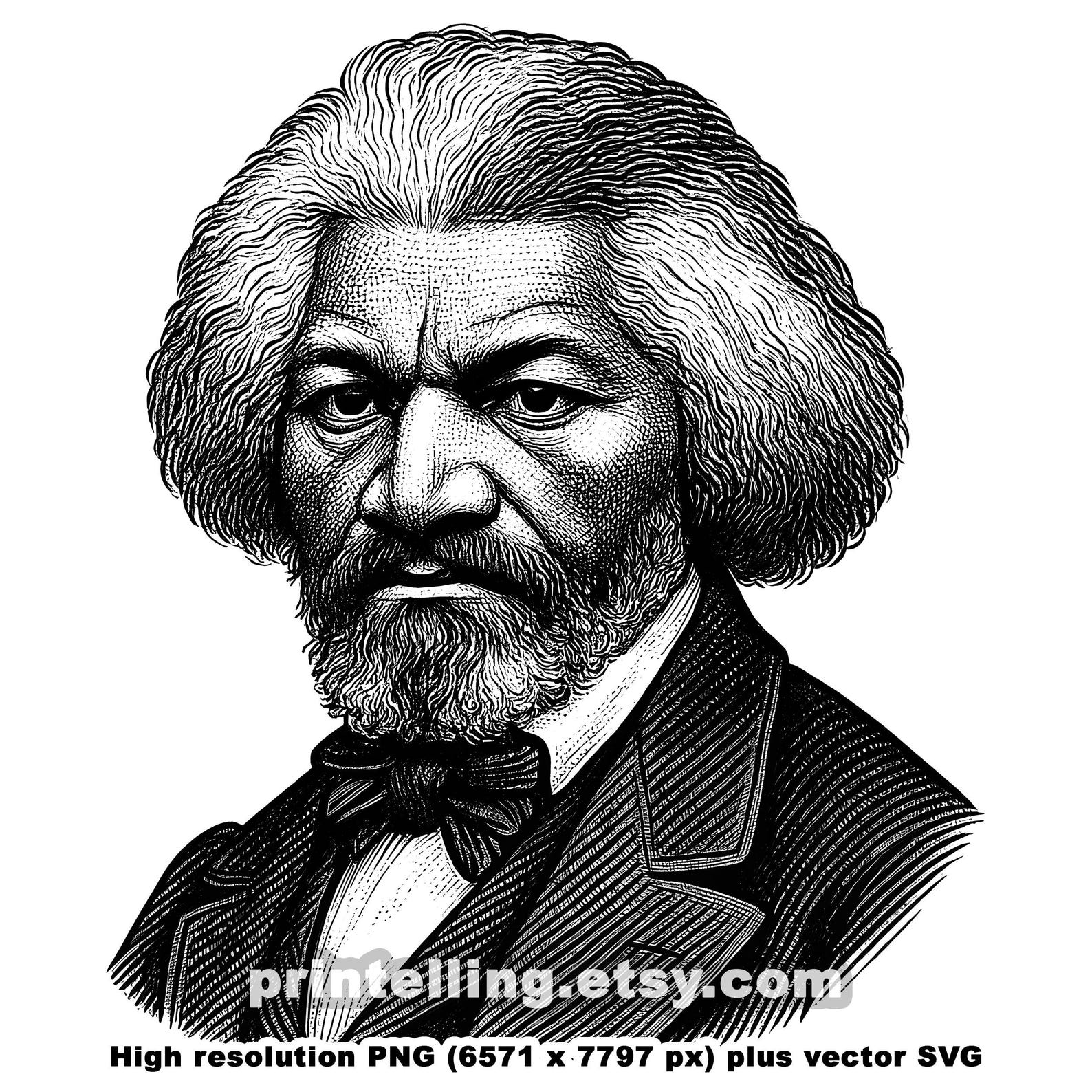 Portraits of Black Civil Rights Leaders; Vintage Style Graphics ...