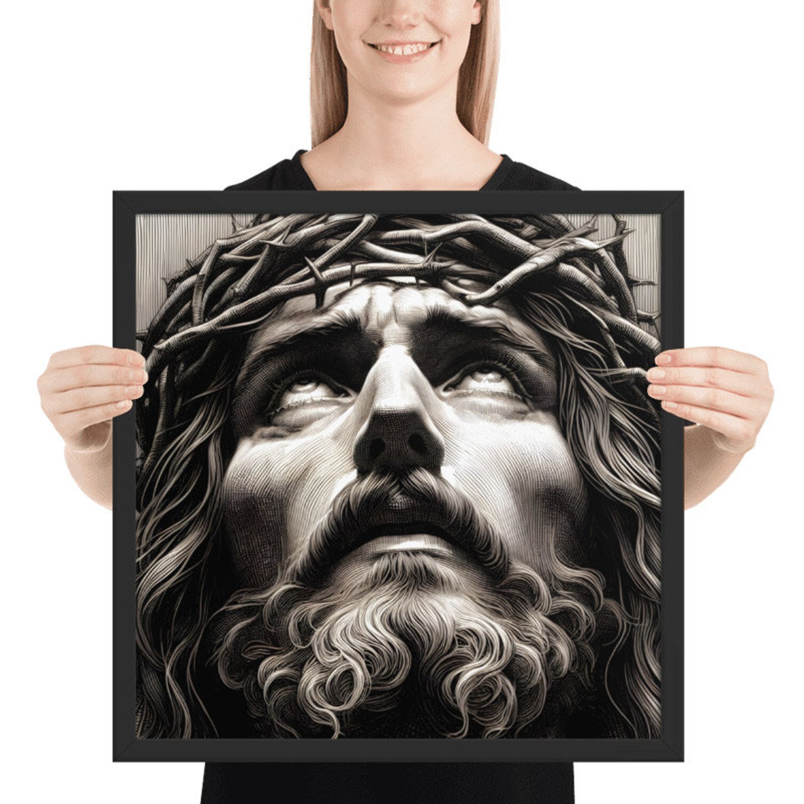 Jesus Christ Portrait With Bible Quote (isaiah 53:4-5) | Instant ...