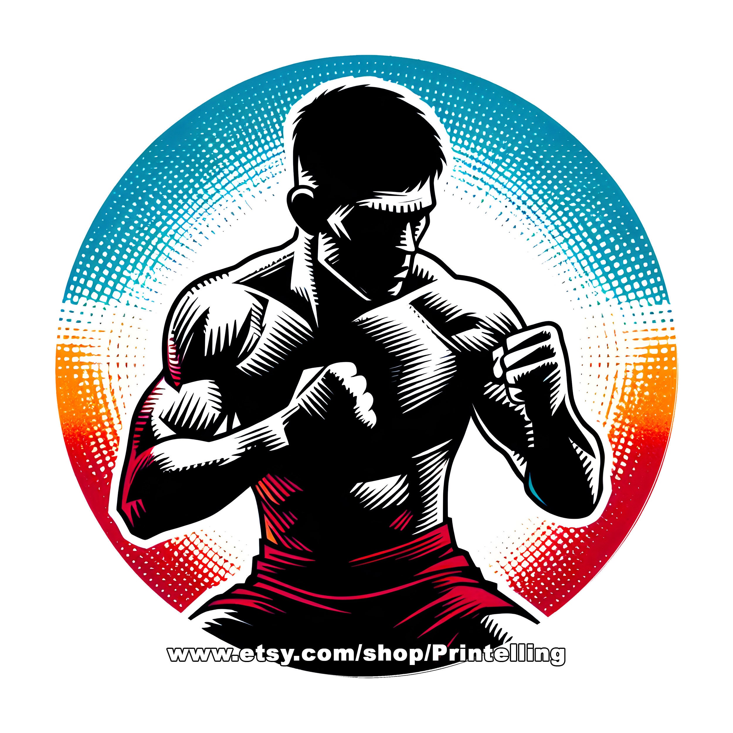 MMA PNG Bundle, Mixed Martial Arts Clipart for Shirt Designs, Merch ...