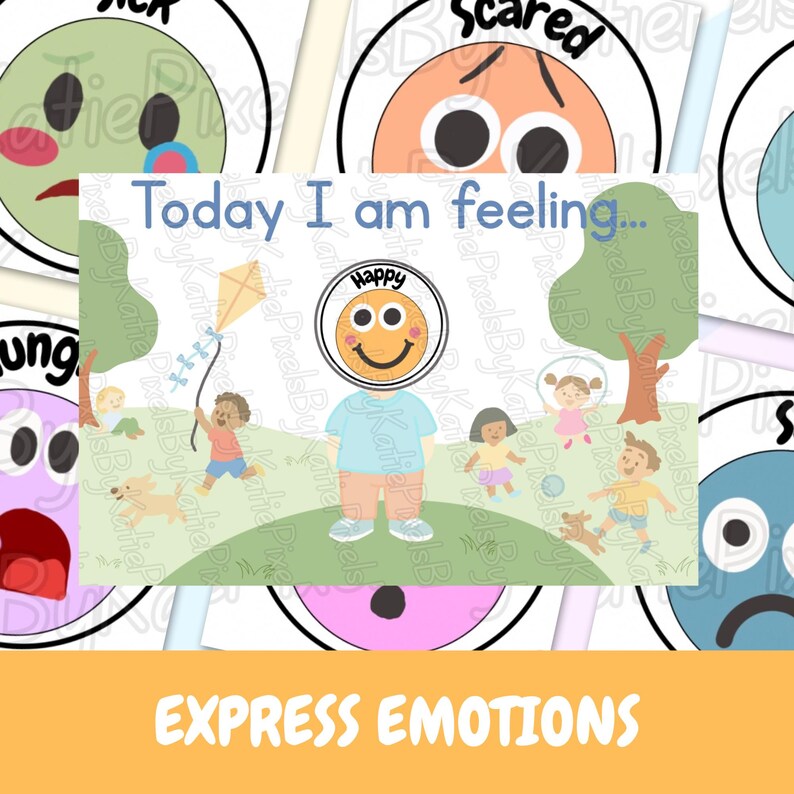 Printable Feelings Chart for Kids – Today I Feel Emotions Poster ...