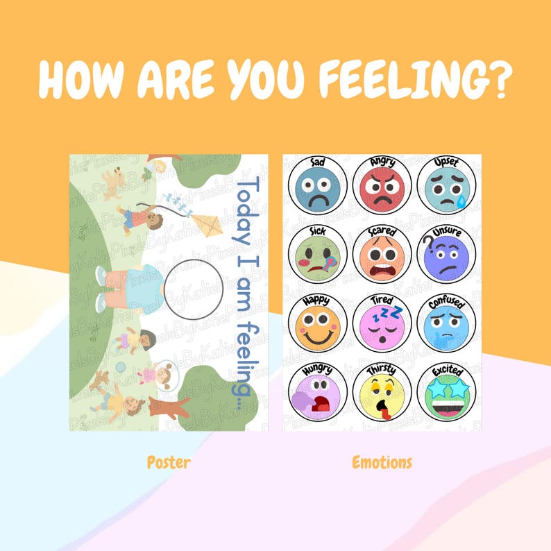 Printable Feelings Chart for Kids – Today I Feel Emotions Poster ...