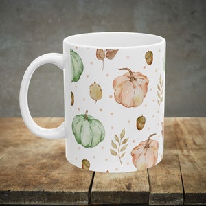 Pumpkin Fall Ceramic Coffee Mug | Fall Farm House Decor | Pumpkin ...