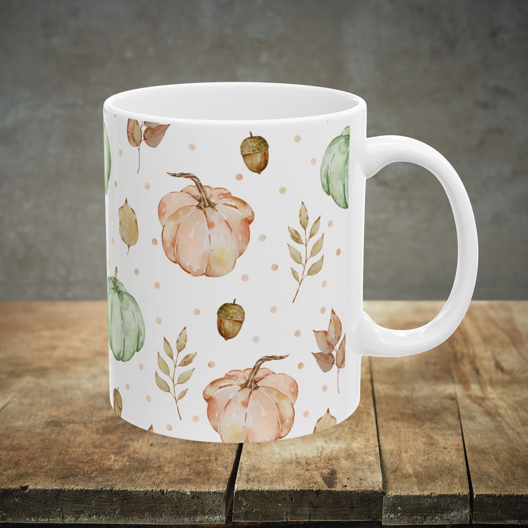 Pumpkin Fall Ceramic Coffee Mug | Fall Farm House Decor | Pumpkin ...