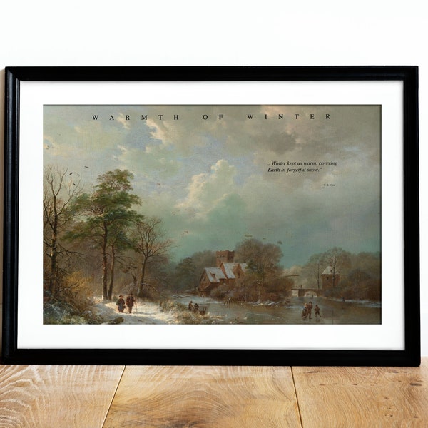 Winter Scene Art - Etsy