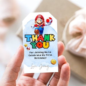 Super Mario Birthday Invitation Digital Download With FREE Thank You ...