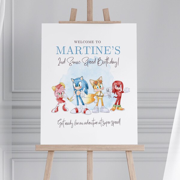 Sonic Birthday Decorations - Etsy