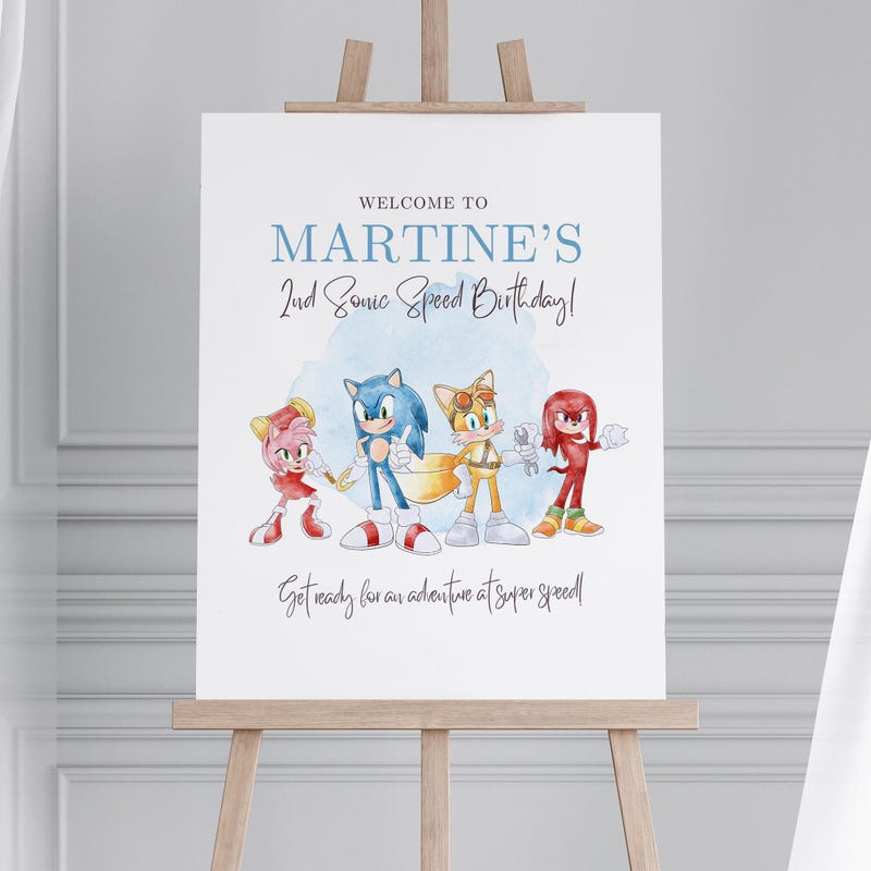 Sonic Birthday Decorations - Etsy
