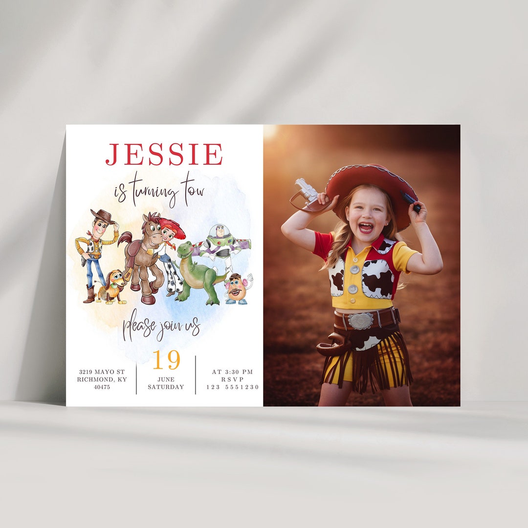 Toy Story Girls Invitation, Toy Story Birthday Invitation, Toy Story ...