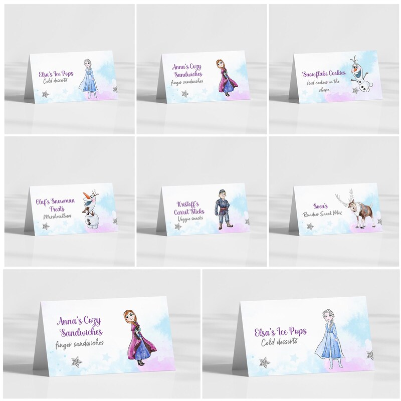 Frozen Place Cards - Etsy