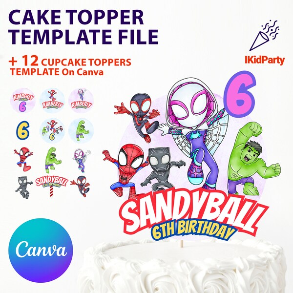 Ghost Spider Birthday Cake Topper - Etsy