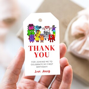 Editable Numberblocks Birthday Invitation FREE Numberblocks Thank You ...
