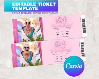 Surprise Pink Summer Carnival Tour 2024 Ticket Stub. Keepsake or Ticket ...