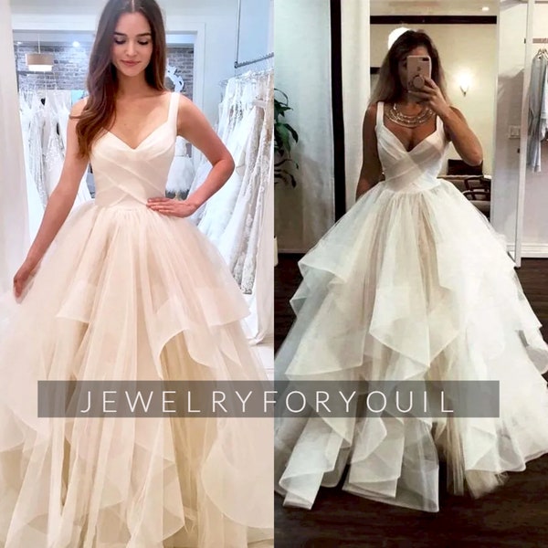 A Line Princess Wedding Dress - Etsy