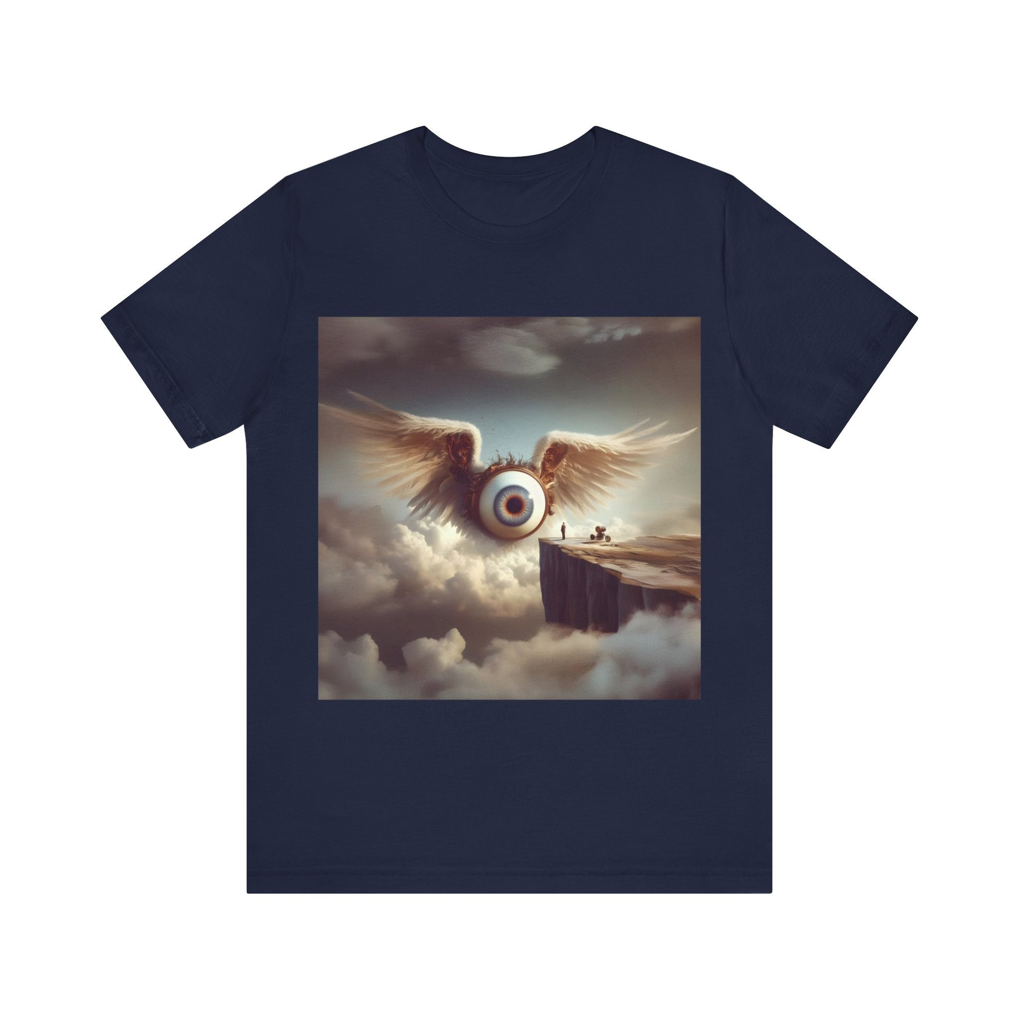Biblically Accurate Angel T-shirt, Surreal Eye With Wings Graphic Tee ...