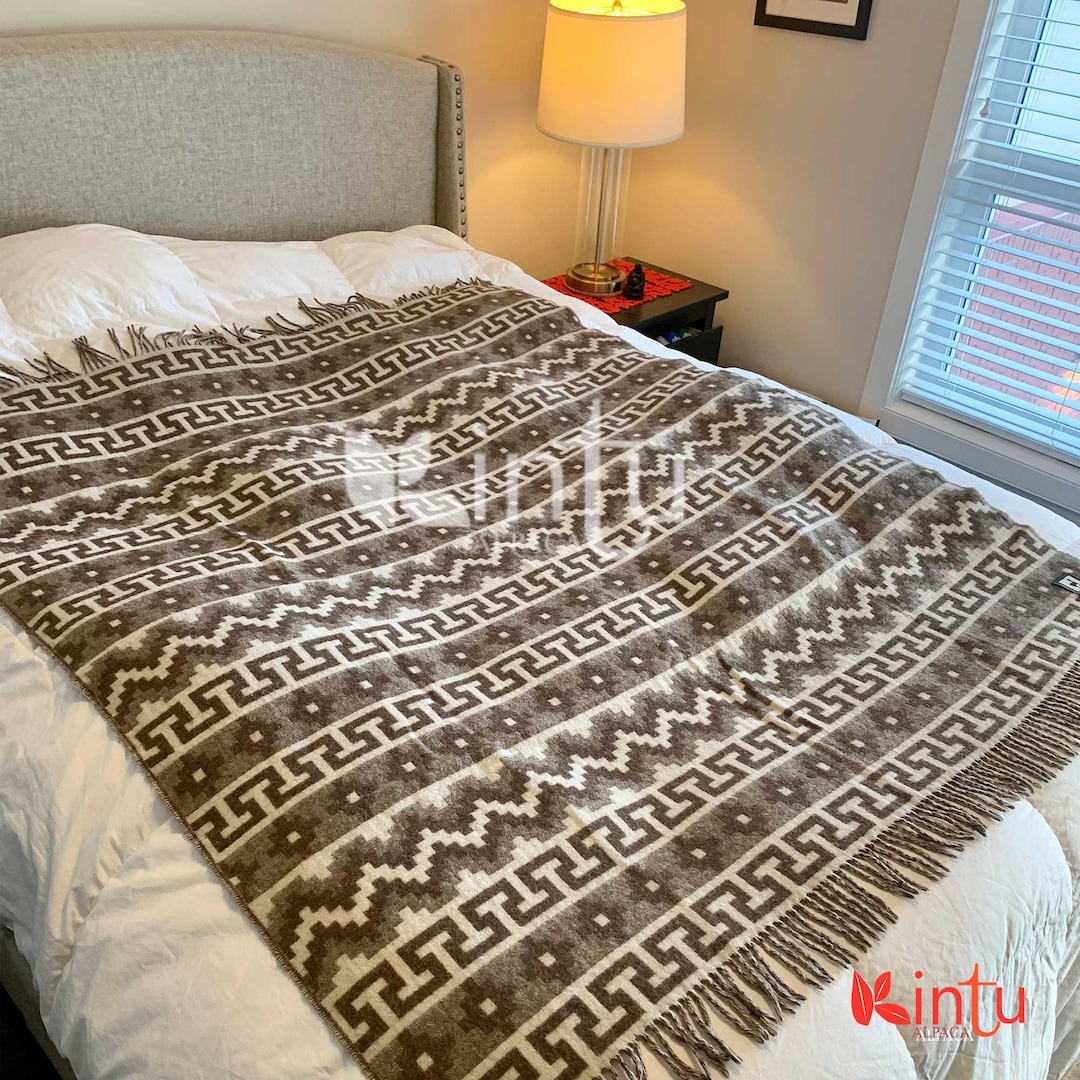 Brown Peruvian Alpaca Blanket, Peruvian Alpaca Blanket, Alpaca Wool ...