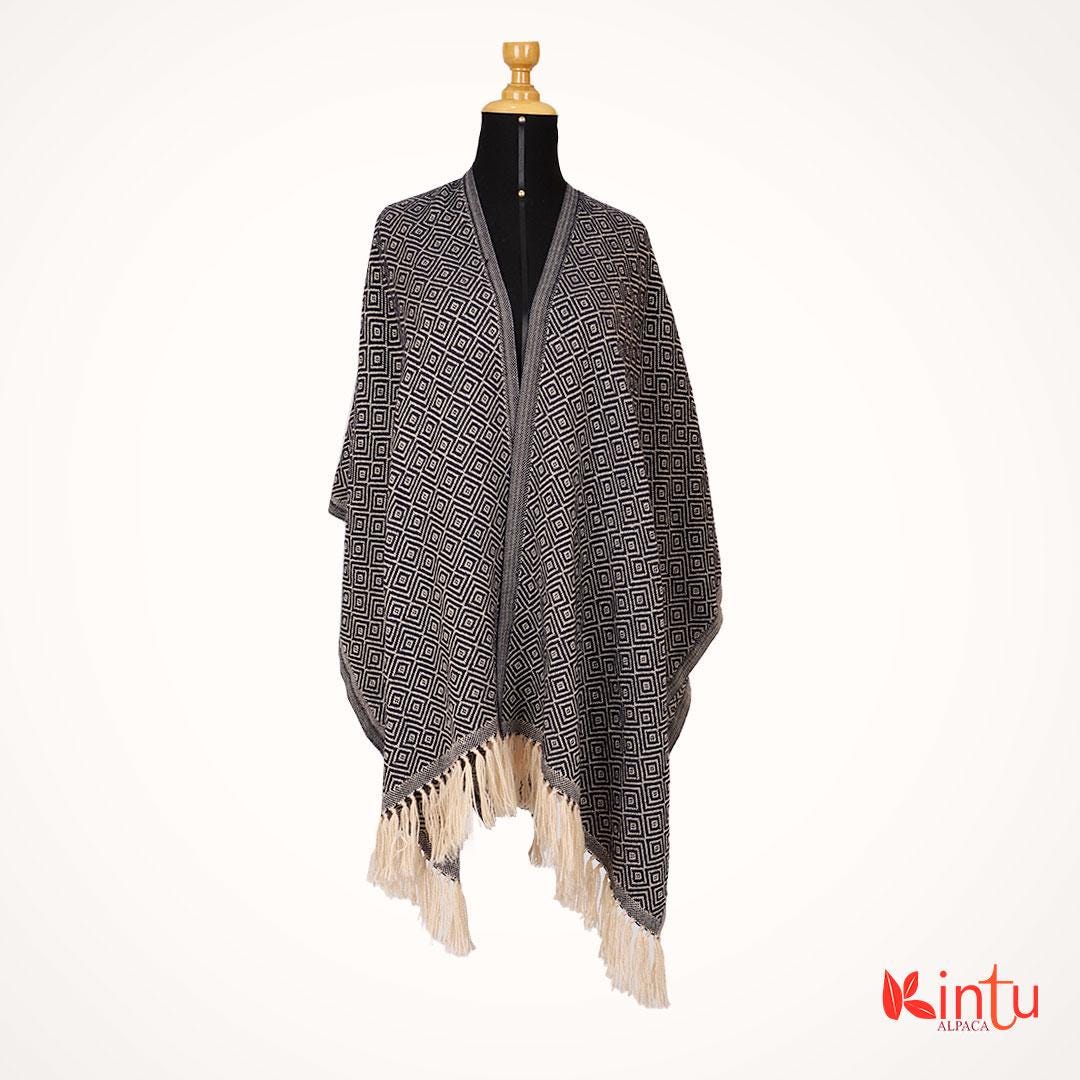Peruvian Alpaca Poncho for Women or Men / Peruvian Shawl / Alpaca Wool ...