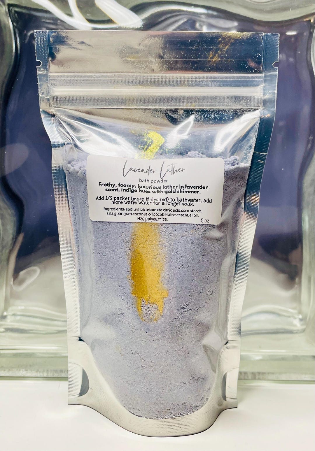 LAVENDER LATHER Bath Bomb Powder 5 Oz - Etsy