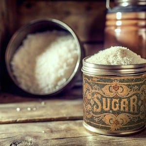 Vintage Sugar & Flour Label Set: Printable Victorian Pantry (digital ...