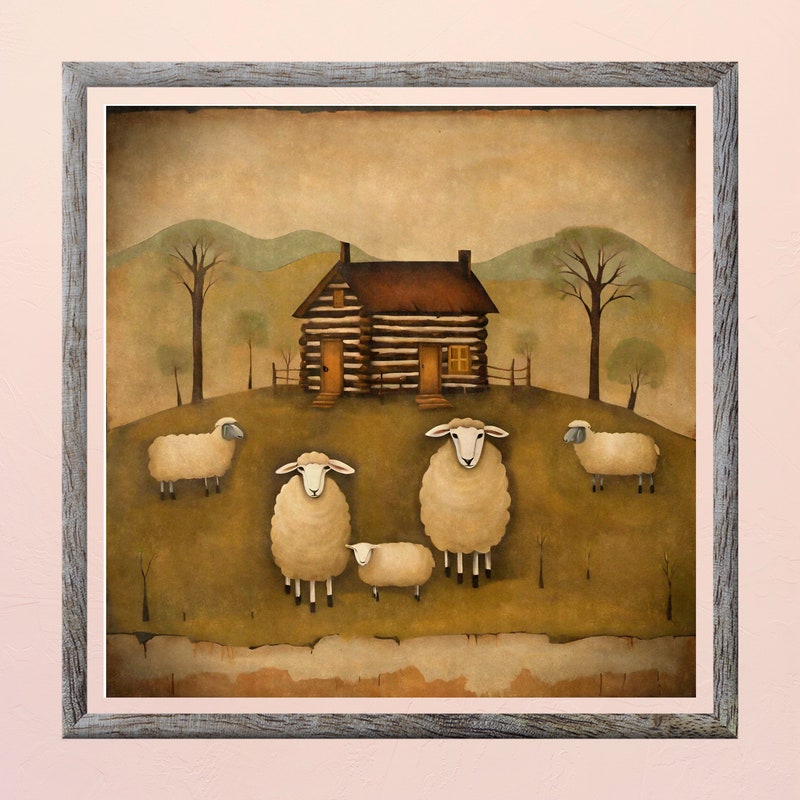 Primitive Art - Etsy