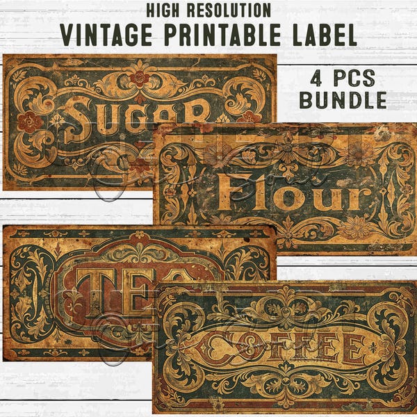 Vintage Coffee Label Svg - Etsy