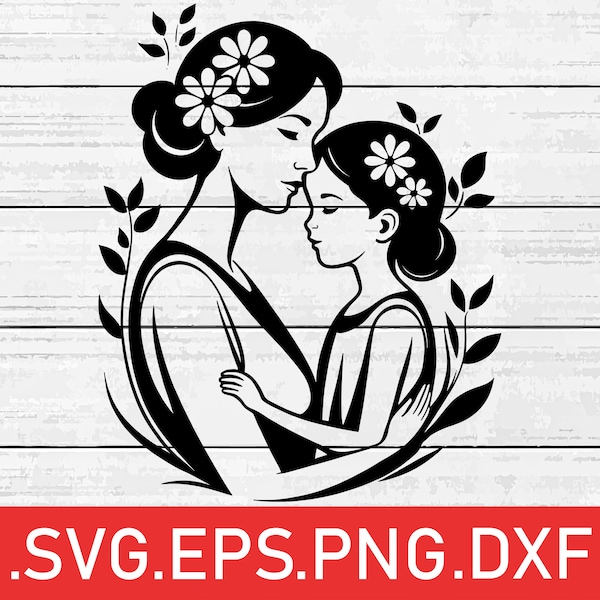 Mother and Baby Stencil - Etsy