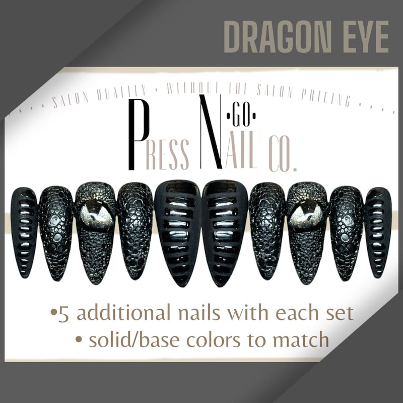 Dragon Nails Nail Art - Etsy