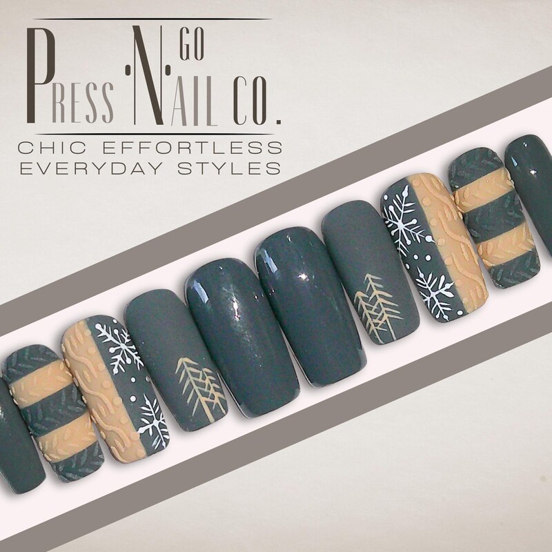 Coffin Press Ons Winter - Etsy