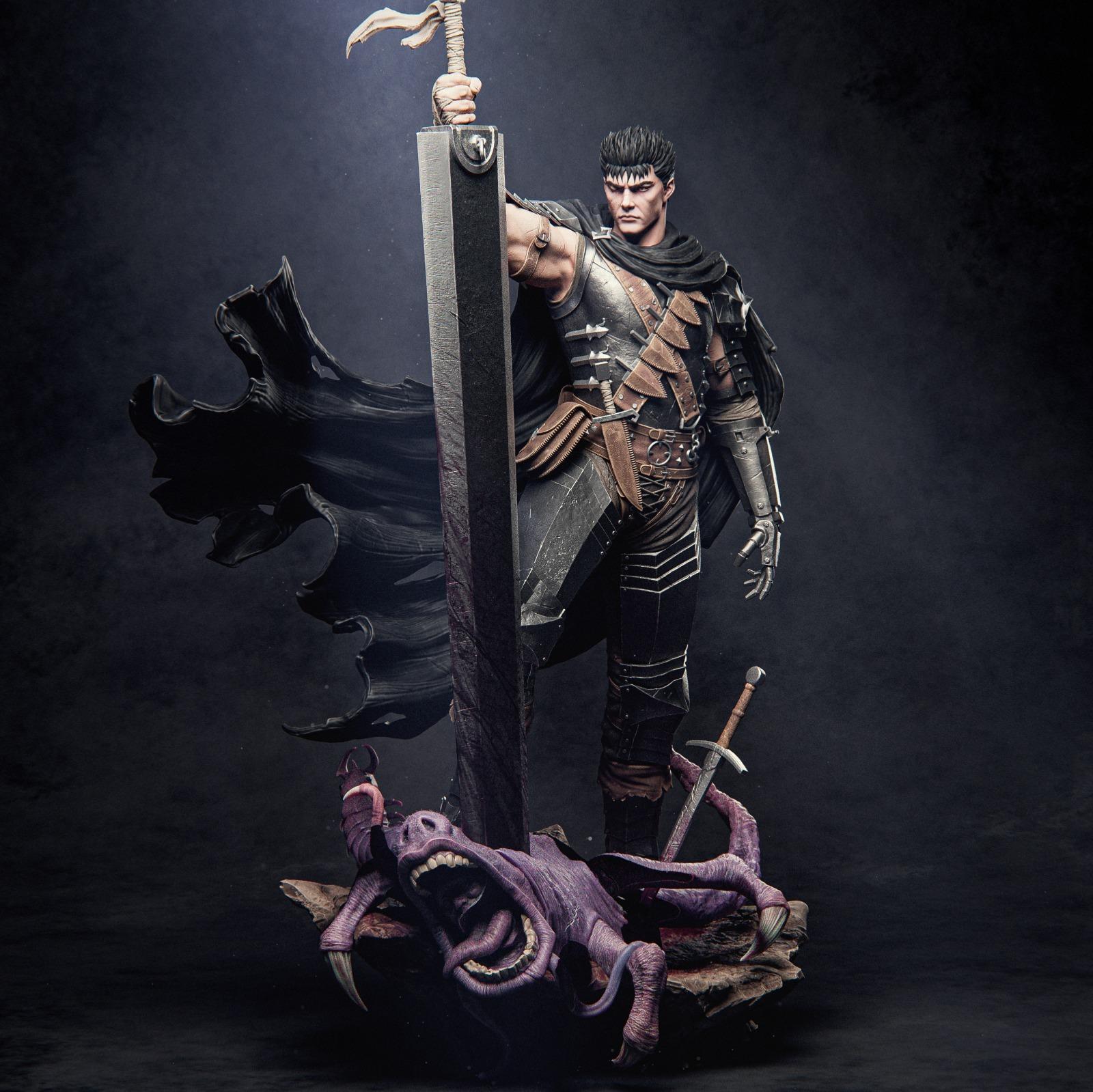 Guts Figure Fanart - Professional 3D Print 12k Resin - High Quality ...