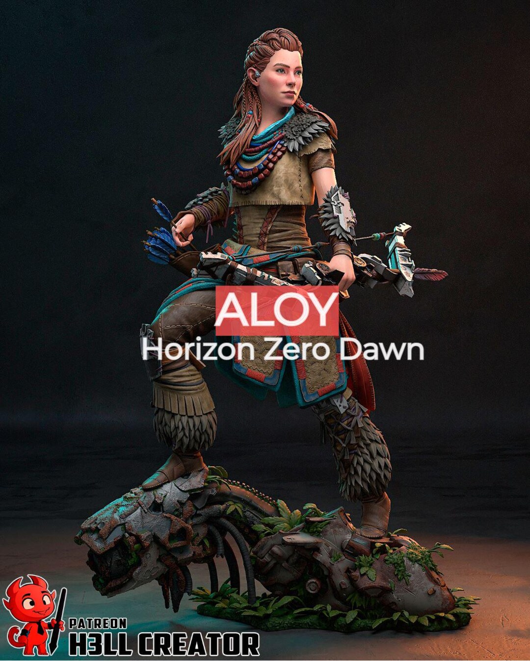 Robotic Huntress - Professional 3D Print 12k Resin - High Quality ...