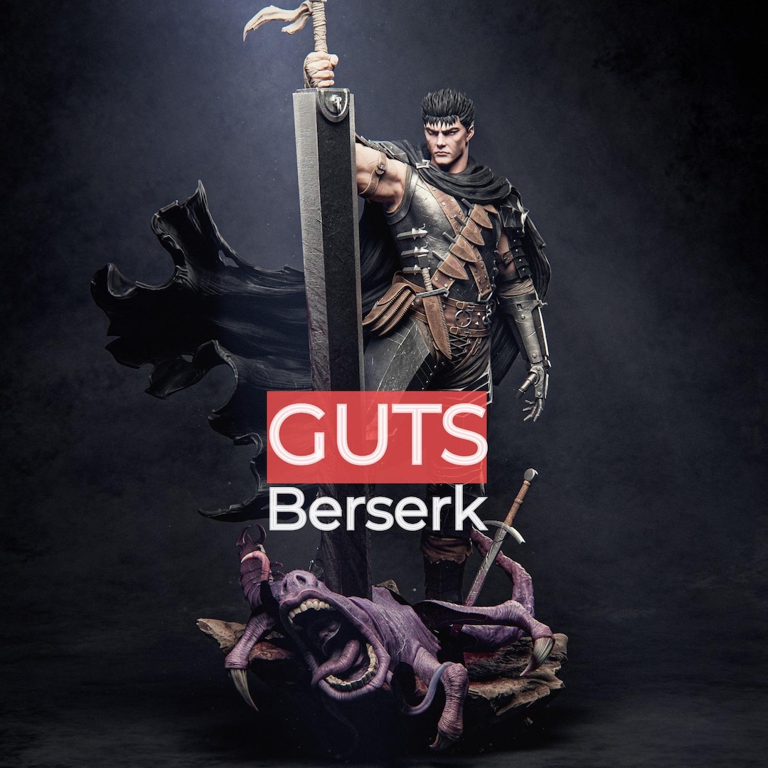 Guts Figure Fanart - Professional 3D Print 12k Resin - High Quality ...