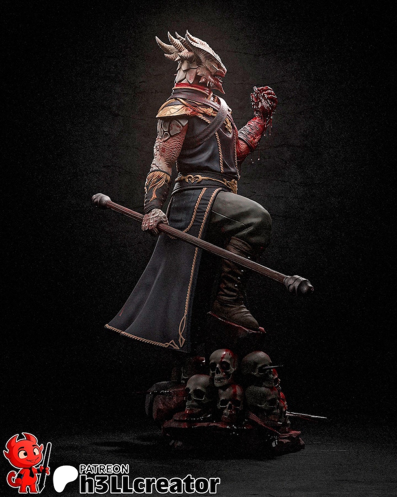 Dark Urge Baldur's Gate 3 - Professional 12k Resin 3D Print - Handmade ...