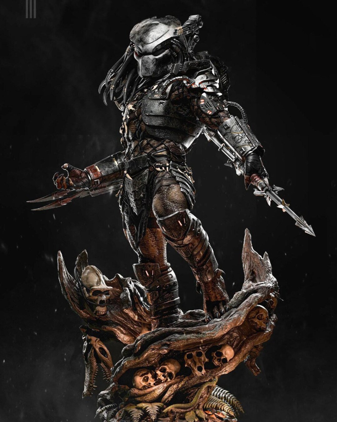 Alien Hunter Action Figure Professional 12k Resin 3D Statue Handmade ...