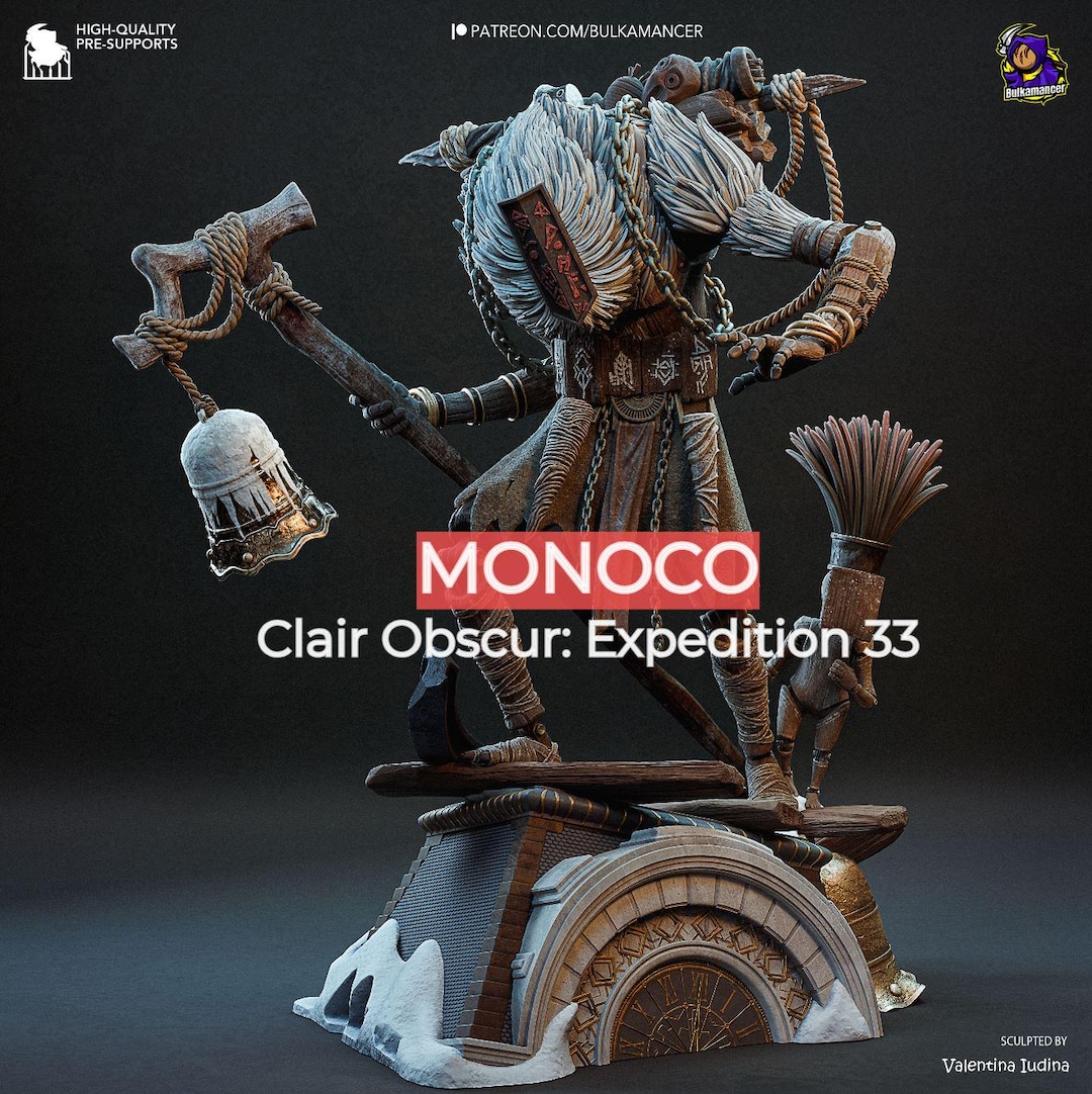 Monoco Expedition 33 Figure Fanart - Professional 3D Print 12k Resin ...
