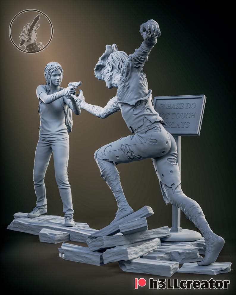 Ellie the Last of Us Ellie Professional 12k Resin 3D Print Ellie Figure ...