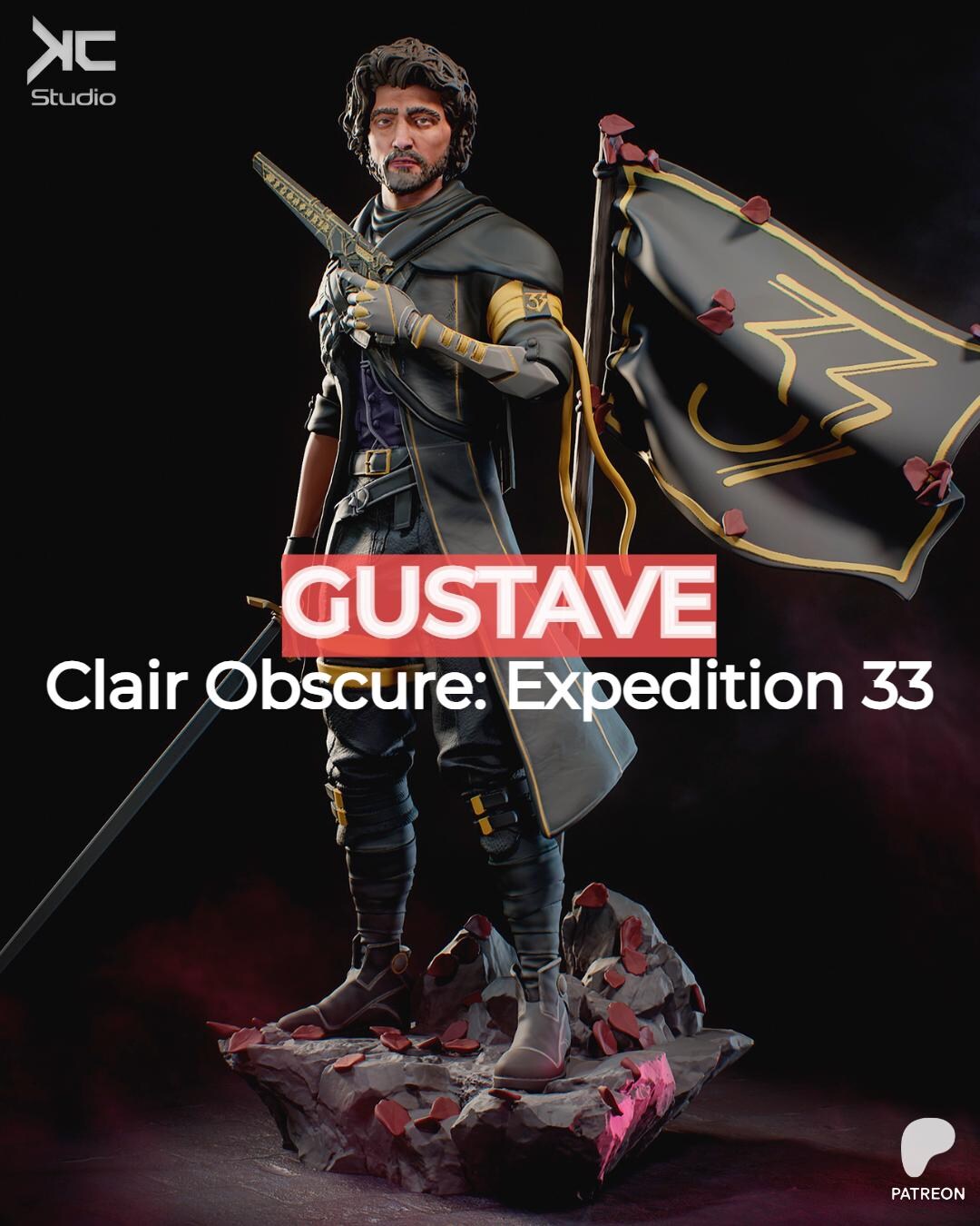 Gustave Expedition 33 Figure Fanart - Professional 12k Resin Print ...