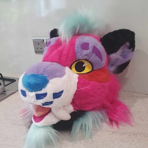 Saber-tooth Tiger Premade Fursuit Head - Etsy