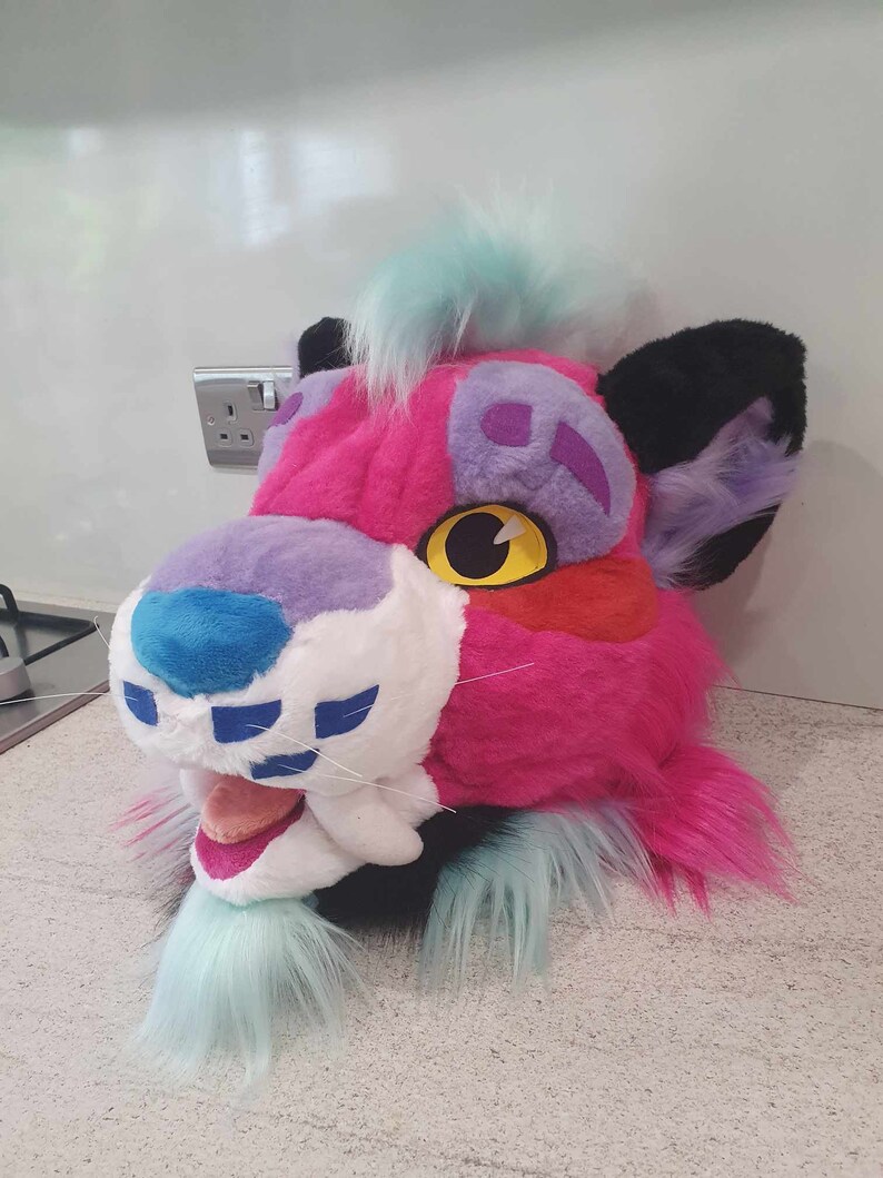 Saber-tooth Tiger Premade Fursuit Head - Etsy